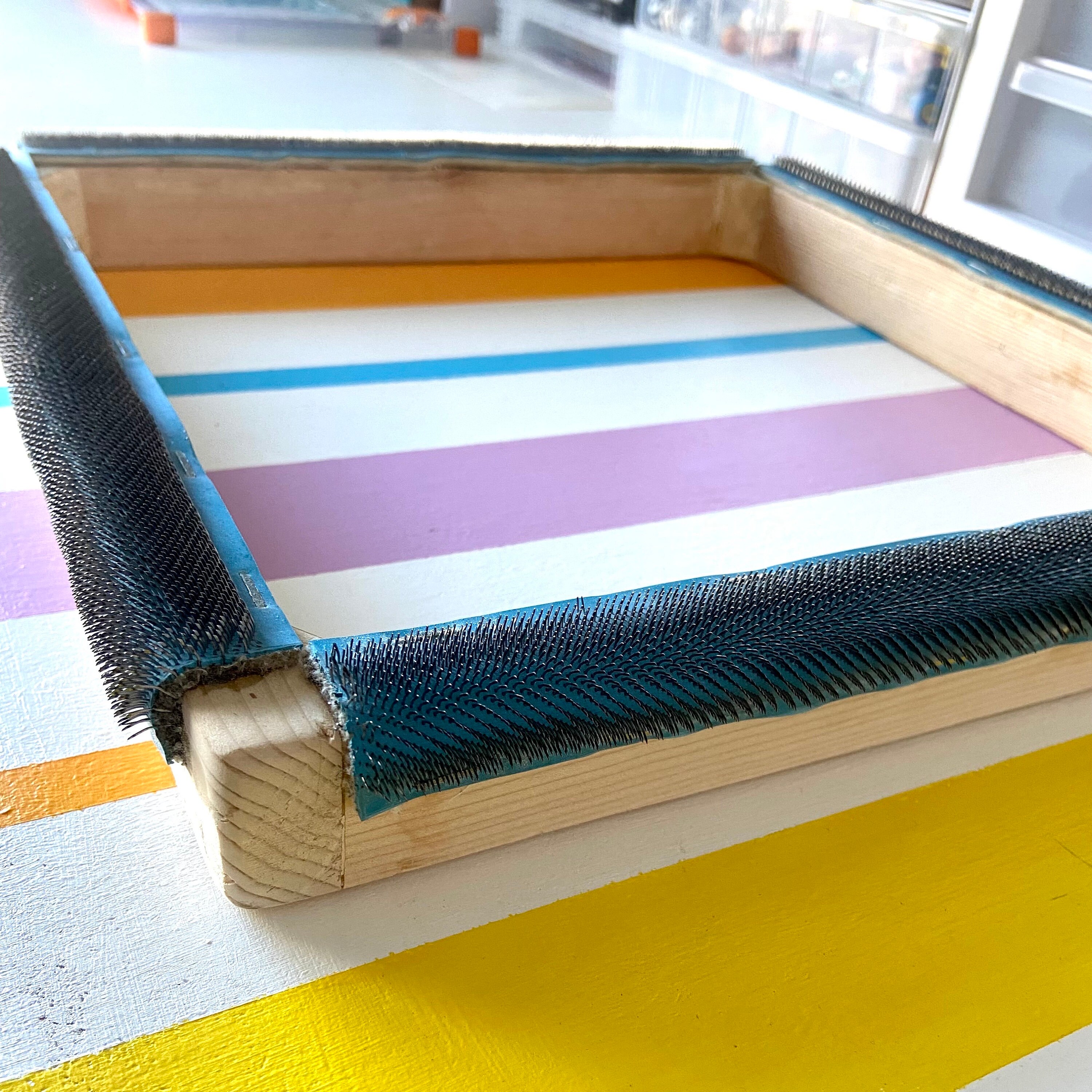 Punch Needle Frame and Cover, Embroidery Frame, Rug Hooking Needlework ...