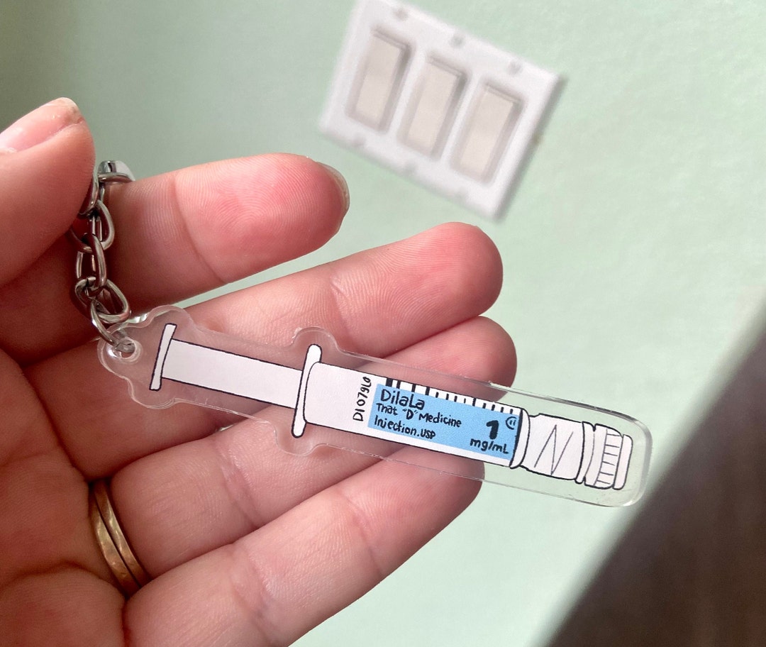 Dilaudid, “dilala” Acrylic Keychain, Pain Medicine, Funny Nurse ...