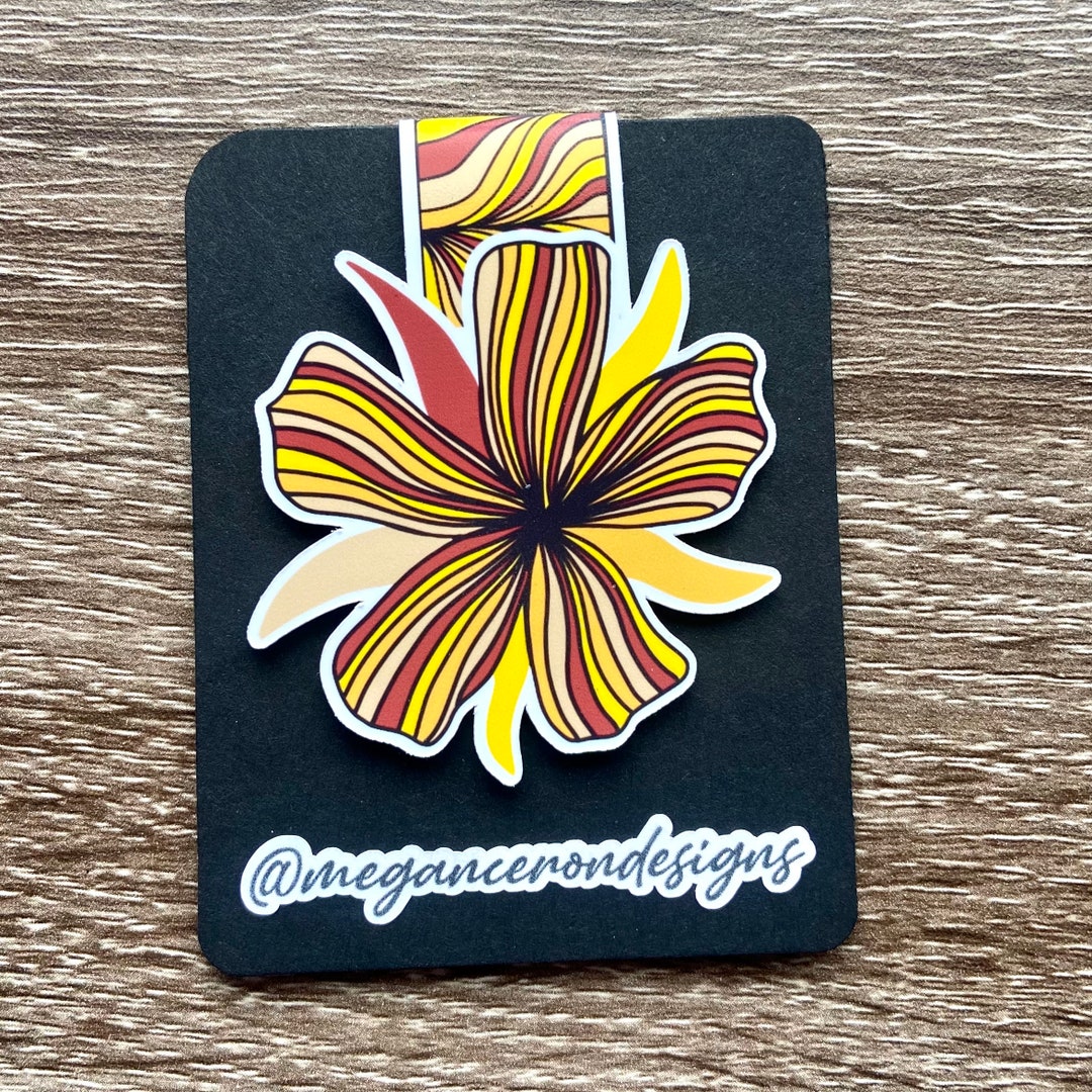 Magnetic Bookmark, Tangle Flower, Zen Flower, Bookclub Gifts, Party ...