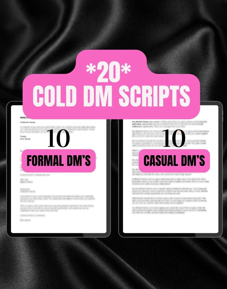 COLD DM Script and Messages for Onlyfans Models and Agency Cold Message for Agency Adult ...