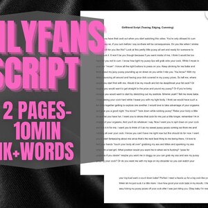 NSFW Script for Onlyfans Adult Creators Teasing Script for Adult Models ...