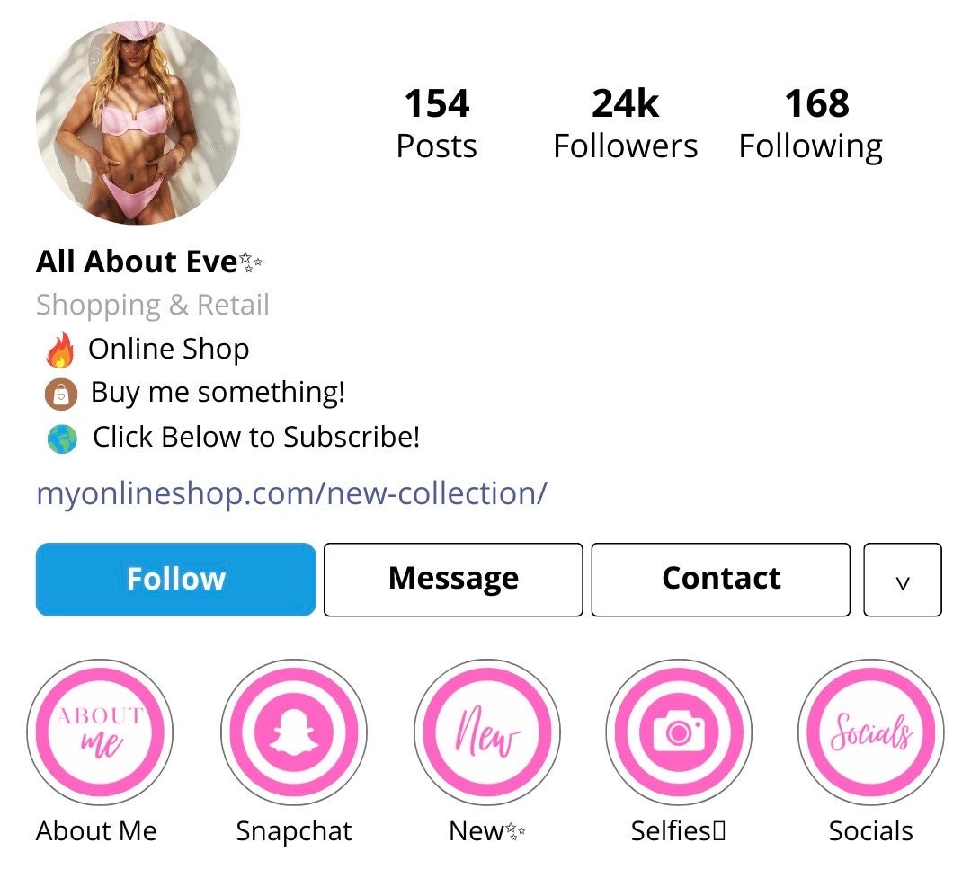 Onlyfans Instagram Highlight Covers Instagram Covers for Cam Models ...