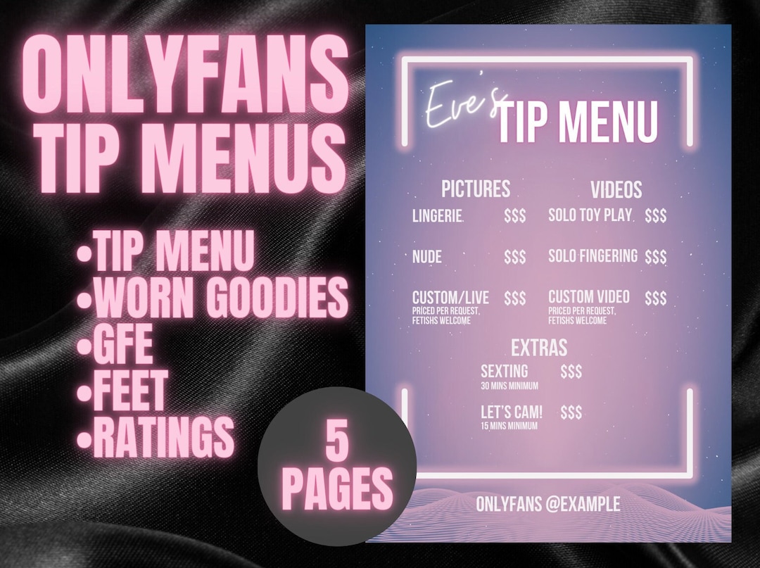 Onlyfans Live Tip Menu Adult Creator List Camming, Cam Girl Valentines ...