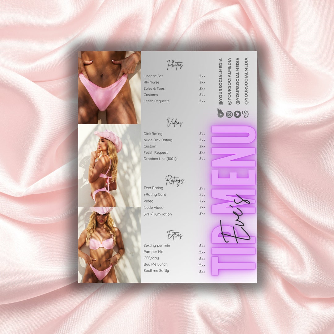 Onlyfans Minimalist Tipping Menu Adult Creator List Camming, Cam Girl Valentines Onlyfans ...