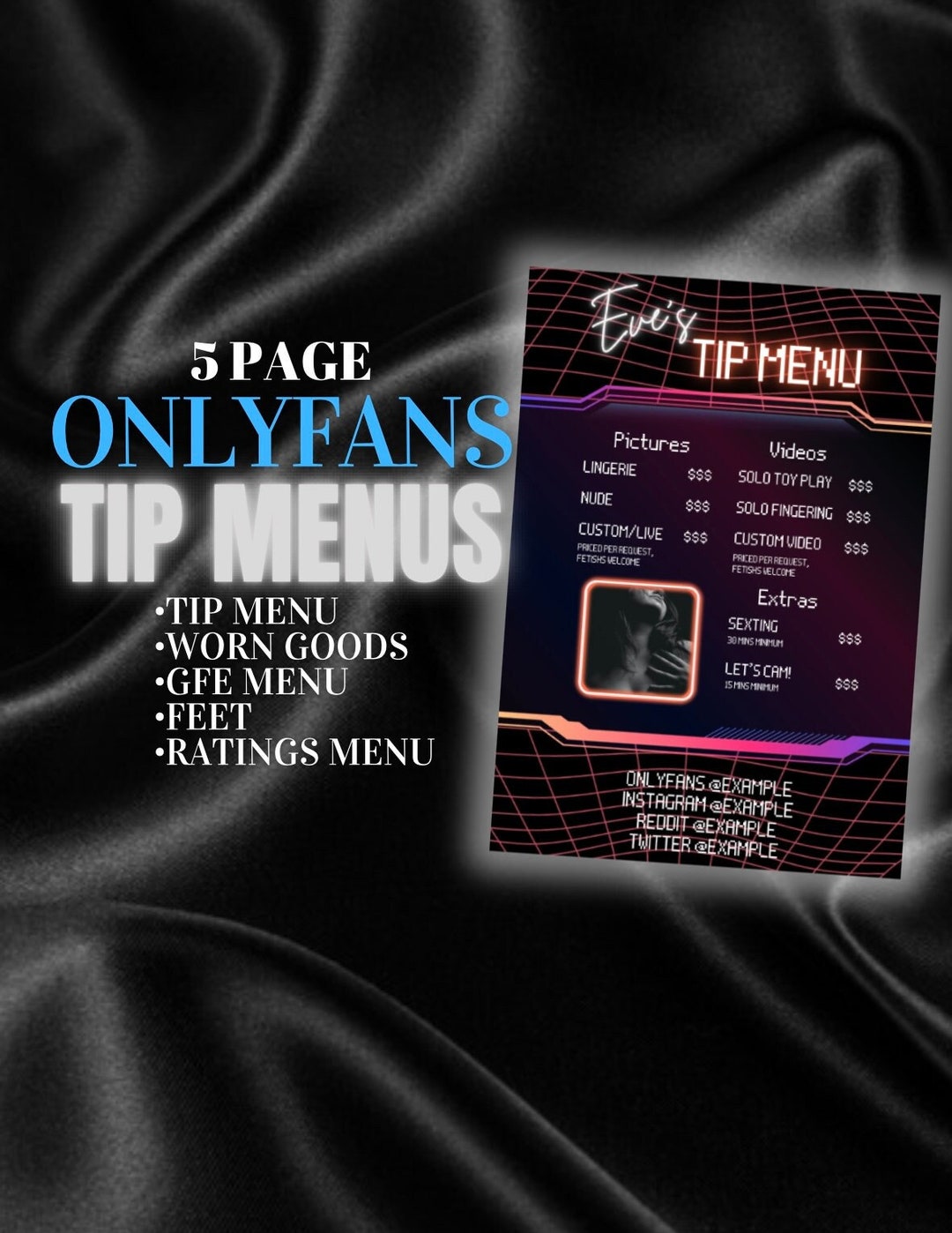 Onlyfans Gamer Girl Tip Menu Adult Creator List Camming, Cam Girl ...