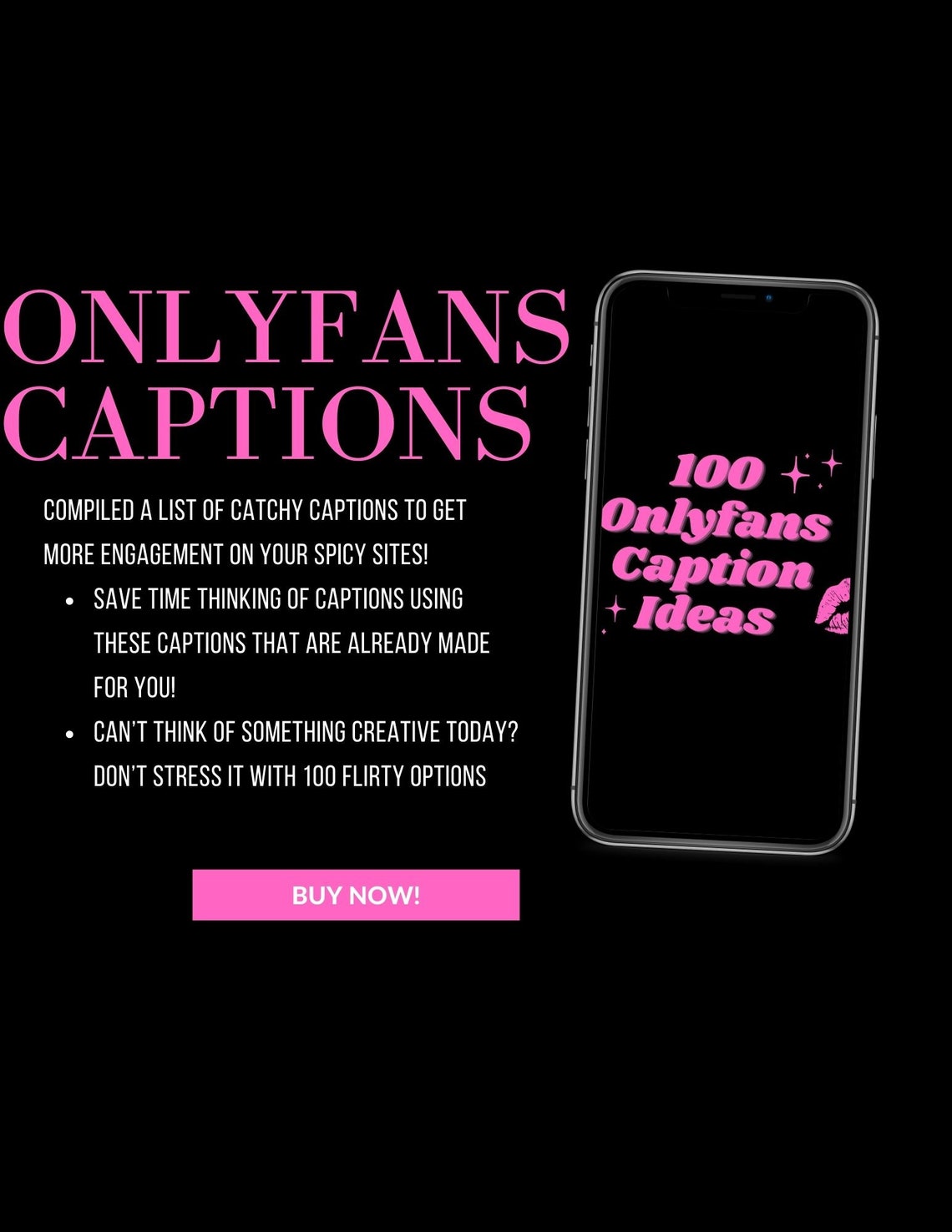 Only Fans Captions Ideas Captions for Adult Creators Fansly PPV List ...