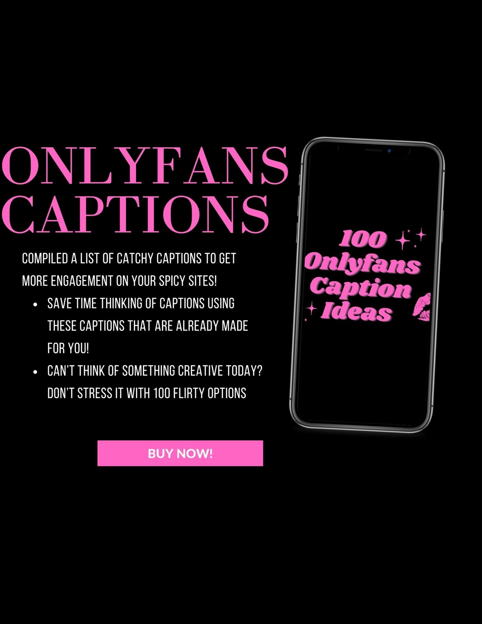 Only Fans Captions Ideas Captions for Adult Creators Fansly PPV List ...