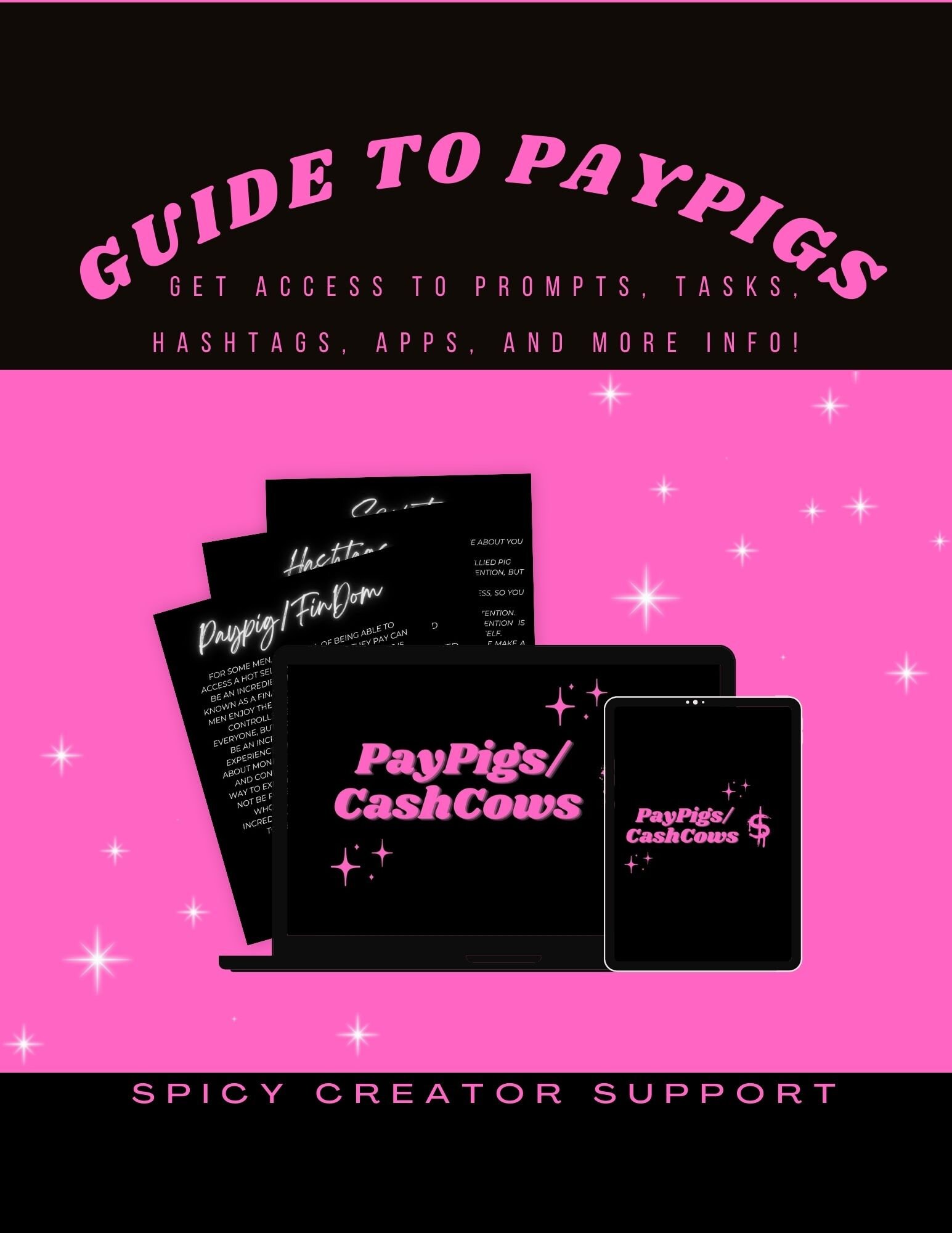 Paypig Guide SCRIPT BUNDLE Onlyfans Guide Bundle Onlyfans Niche Cash ...
