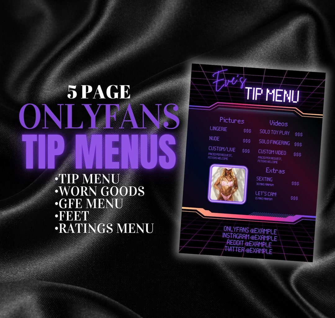 Onlyfans Gamer Girl Tip Menu | Adult Creator List | Camming, Cam Girl ...