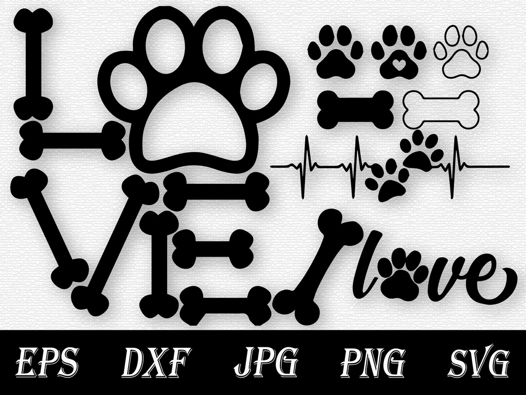 Dog Paw Prints Svg, Dog Svg, Paw SVG, Animal Paw Svg, Animal Svg, Dog ...