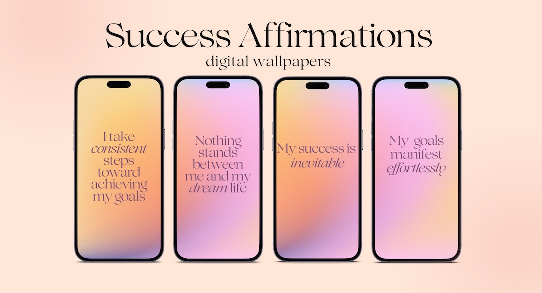 Manifestation Affirmation Screensaver Wallpaper for iPhone Android ...