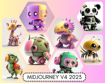 AI Professional Midjourney Prompt High Quality Cute Cartoon Animals, Midjourney AI Art ...