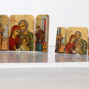 Triptych Orthodox Table Icon,with the Holy Family and the Annunciation ...