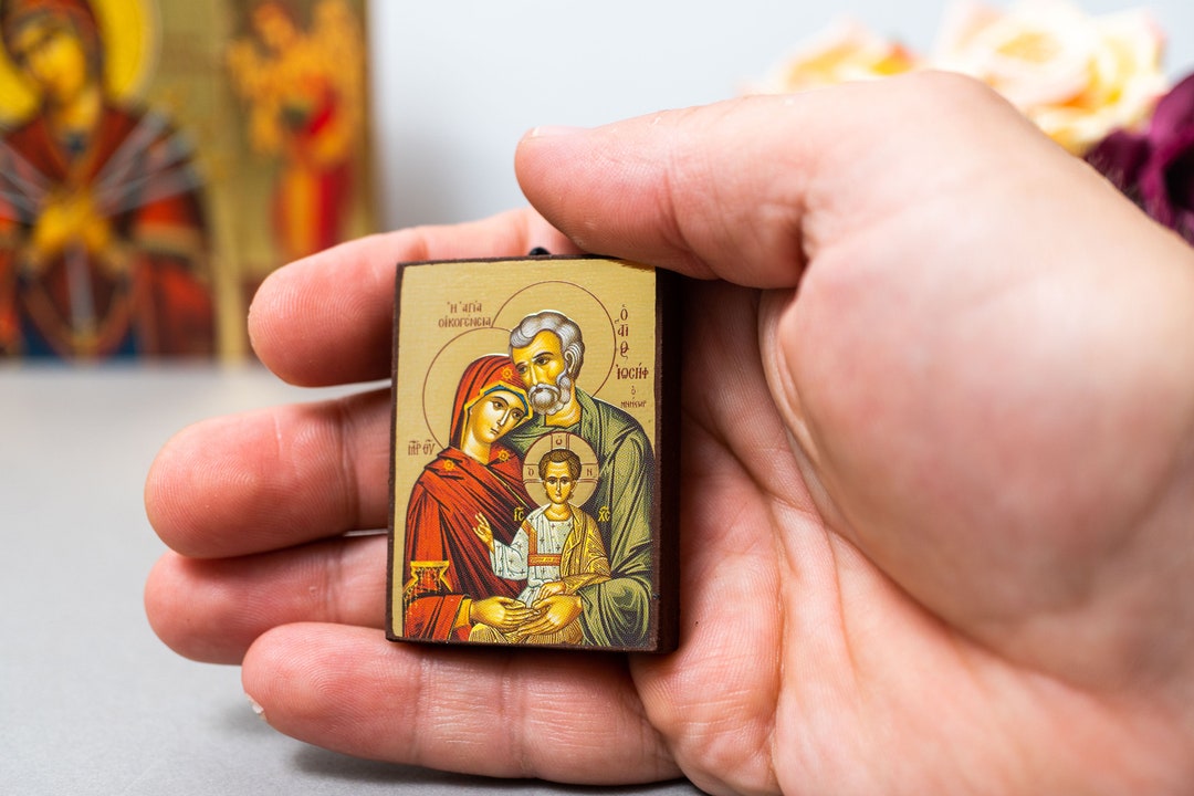 Small Wooden Orthodox Icons in Premium Quality With the Holy Family ...