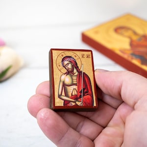 Jesus Christ Nimfios "the Bridegroom" Small Handmade Wooden Orthodox ...