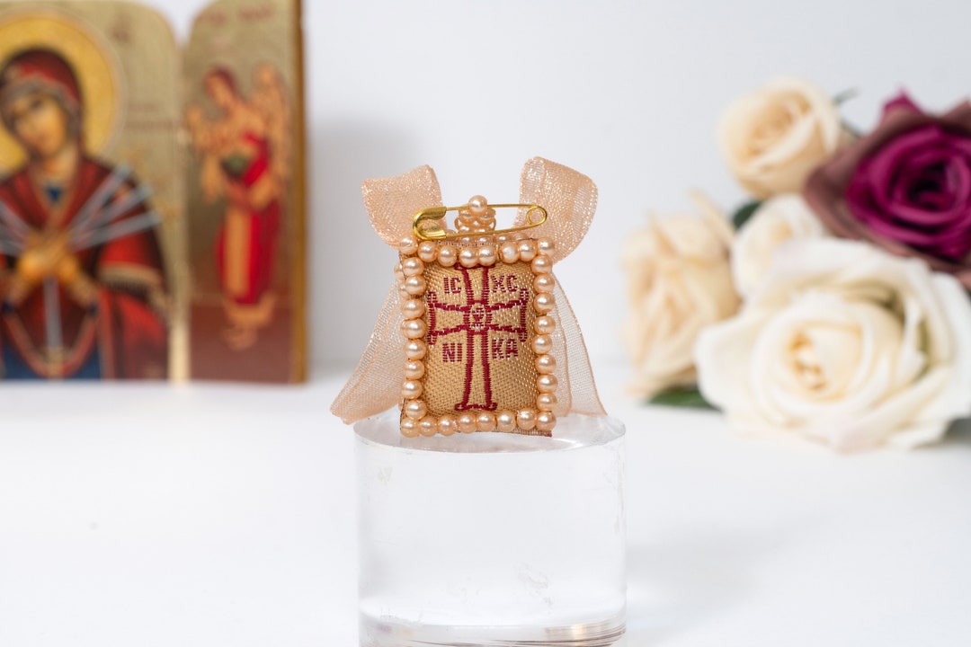 Greek Orthodox Protection Amulet, Filakto With ICXC NIKA in Natural ...