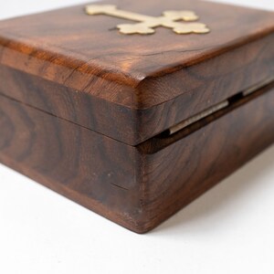 Christian Handmade Wooden Box With Brass Cross A Decorative - Etsy