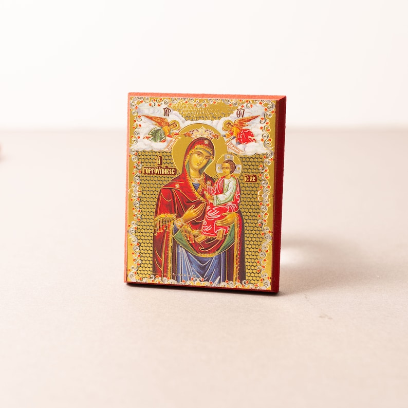 Tiny Wooden Byzantine Orthodox Icons , Art Wall Hanging Amazing Idea ...