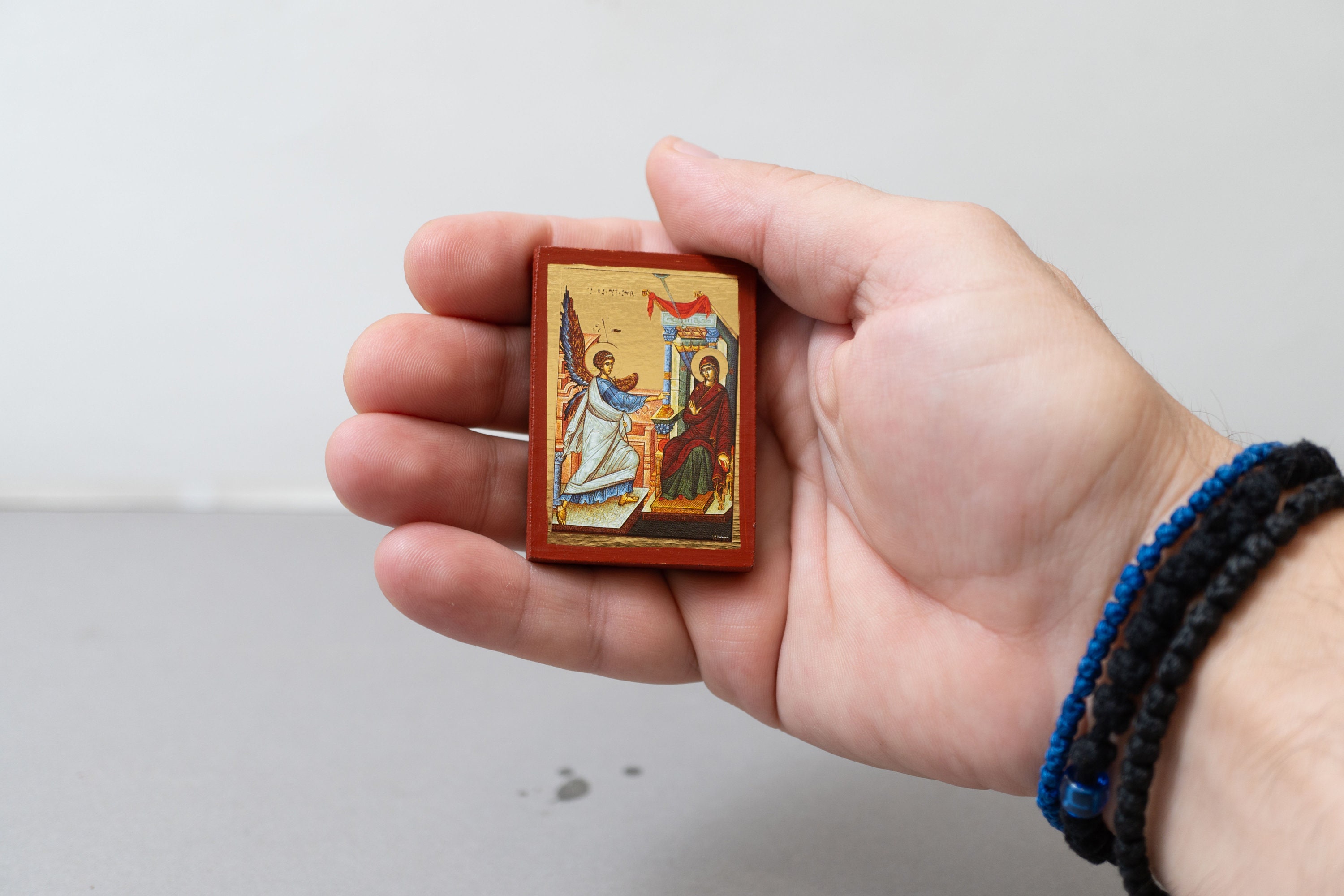 Small Wooden Orthodox Icons Annunciation of the Blessed Virgin Mary ...