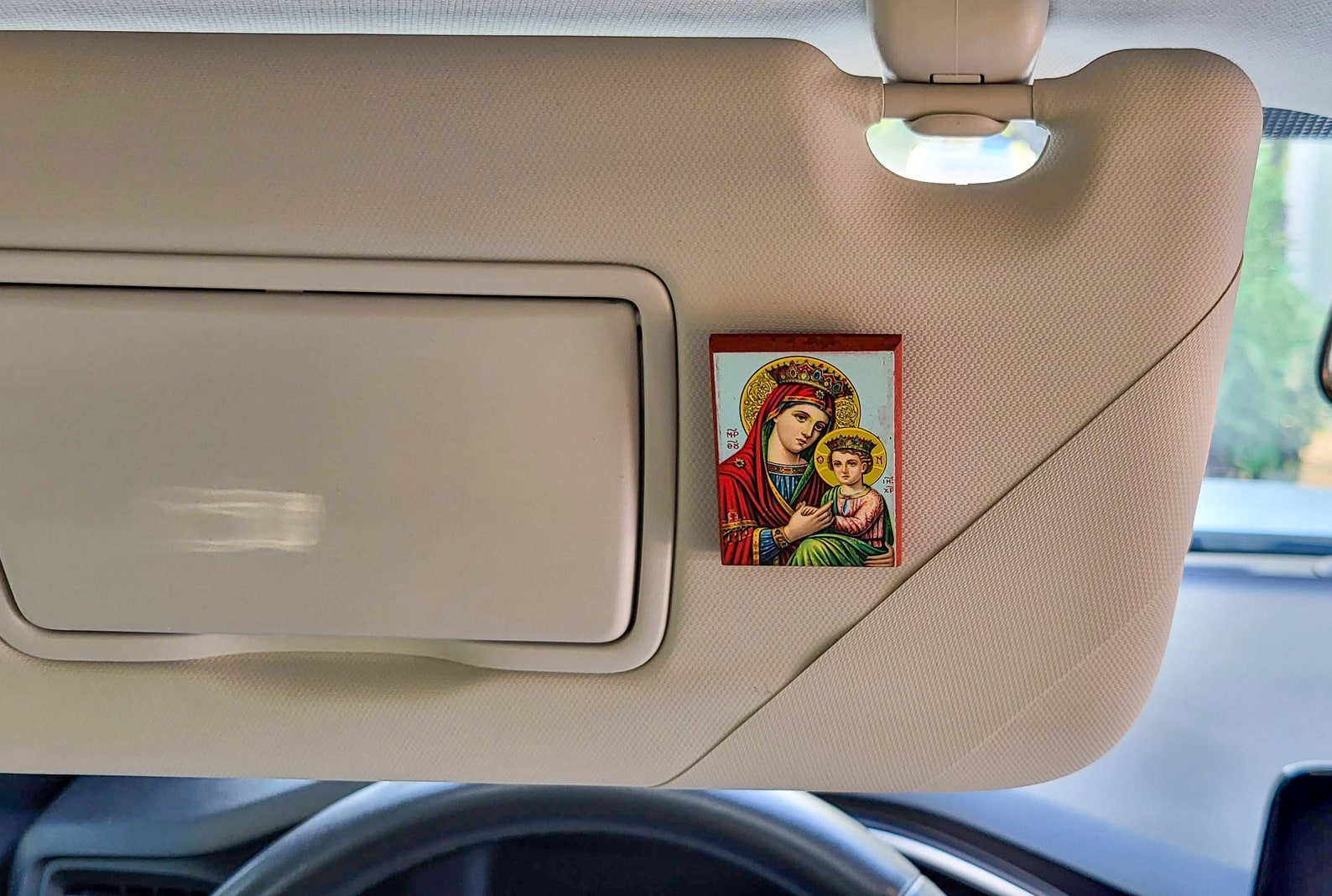 For Your Car Mini Wooden Christian Icons , With Wall Hanging Amazing ...