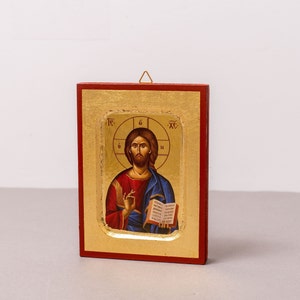 Byzantine Icon of Jesus Christ the Blessing (Εγω ειμι το φως του κοσμου ...