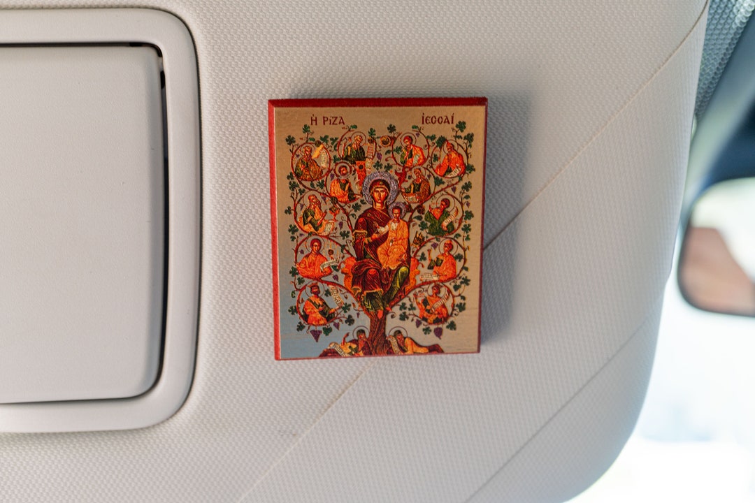 For Your Car Wooden Byzantine Orthodox Icons With Virgin Mary Amazing ...