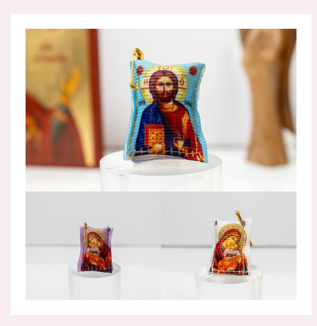Greek Amulet,filakto With Theotokos and Jesus Christ , Charm and ...