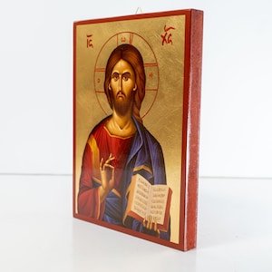 The Jesus Christ the Blessing (Ο Ευλογων) Byzantine Art Wall Hanging ...