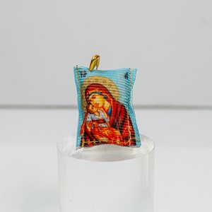 Greek Amulet,filakto With Theotokos and Jesus Christ , Charm and ...