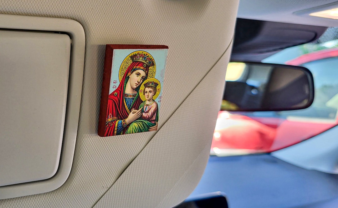 For Your Car Mini Wooden Christian Icons , With Wall Hanging Amazing ...