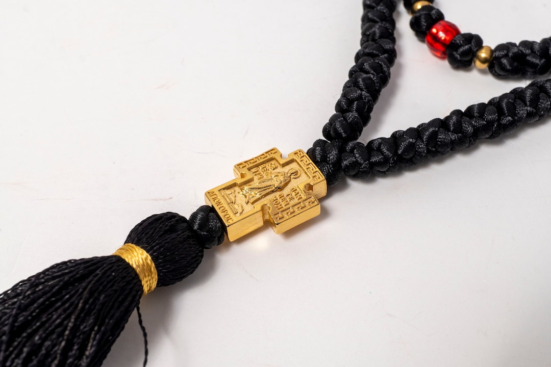 Christian Rope With 100 Knots and Metallic Element – Engraved on Both ...