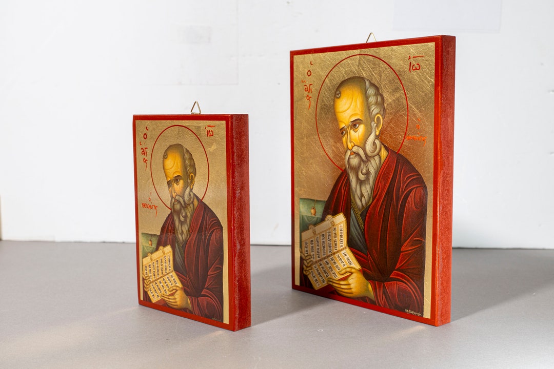 Handmade Greek Orthodox Saint John the Evangelist Icon,st John the ...