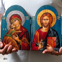 Jesus Christ Extreme Humility Icon, Christ in the Tomb Weep Not for Me ...