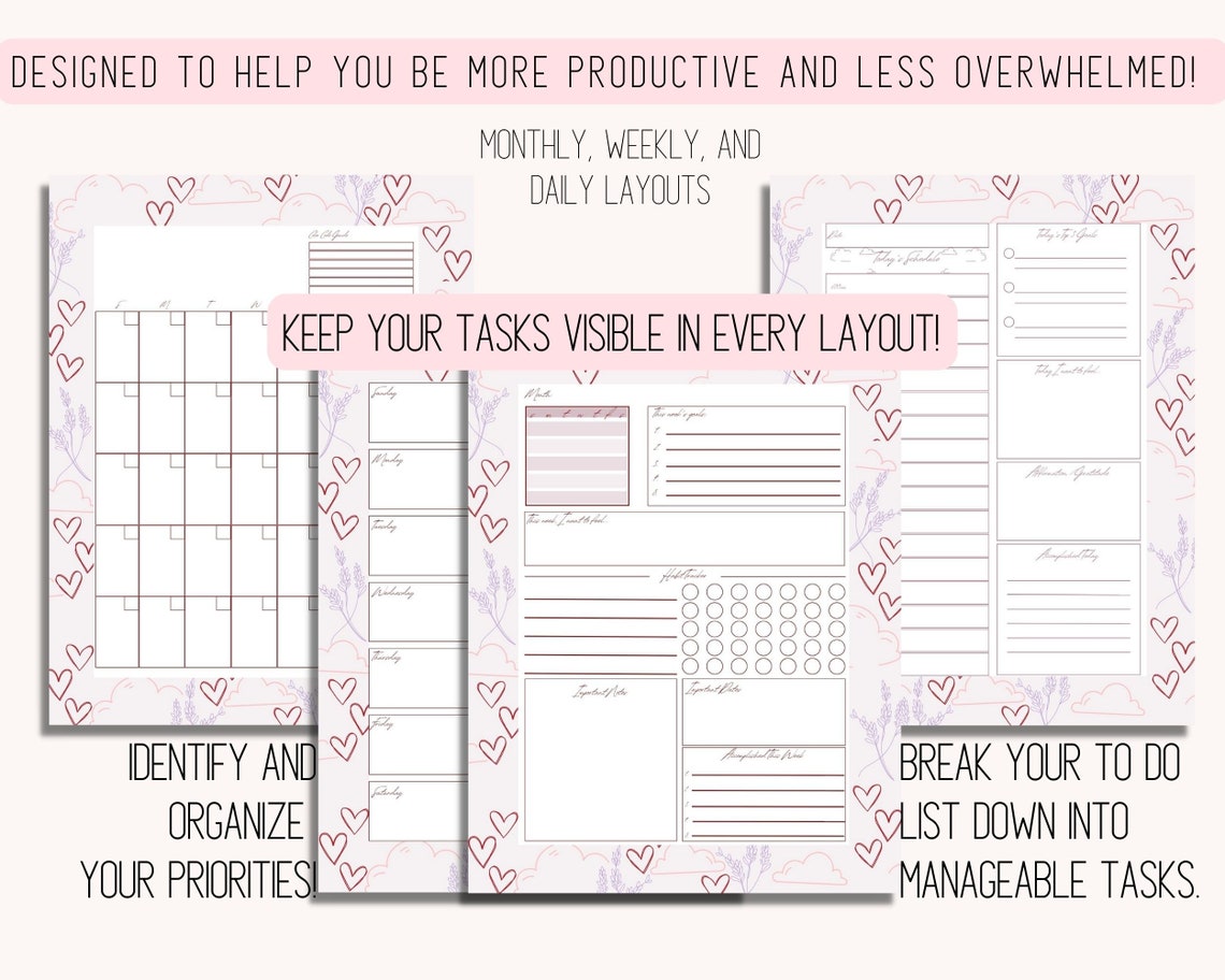 Wellness Digital Planner Journal and Tracker Healthy Self-care Habits ...