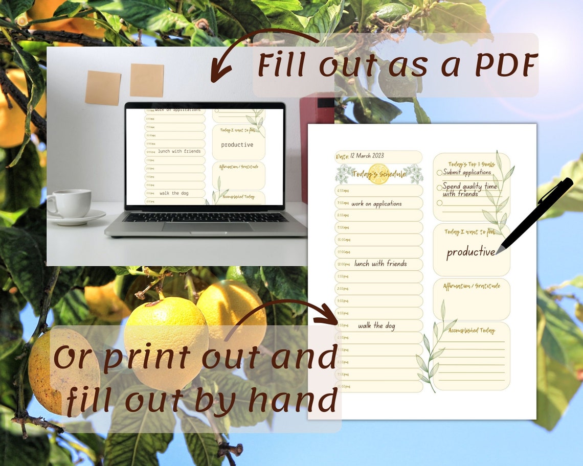 Productivity Planner Printable, Weekly Habit Tracker, to Do List and ...