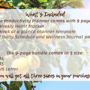 Productivity Planner Printable, Weekly Habit Tracker, to Do List and ...