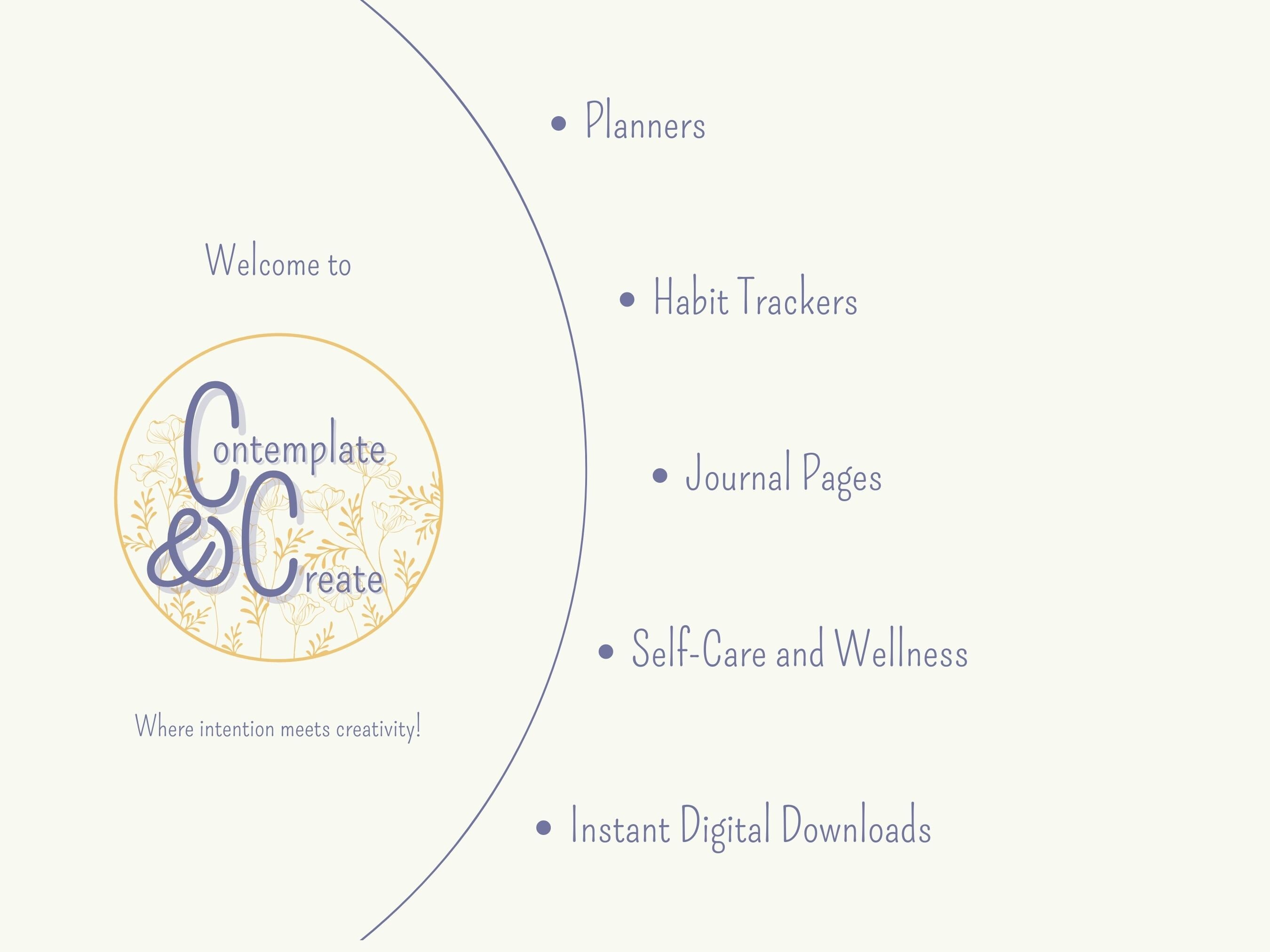 Ultimate Wellness Canva Template Bundle Editable Planner, Tracker, and ...
