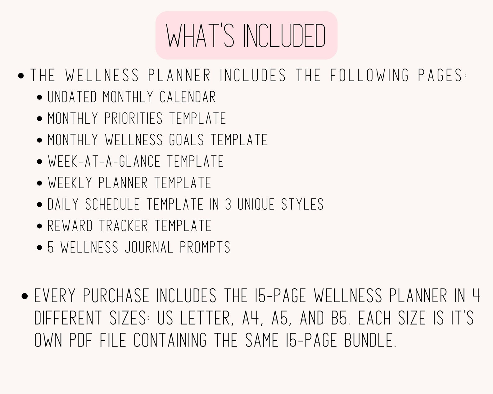 Wellness Digital Planner Journal and Tracker Healthy Self-care Habits ...