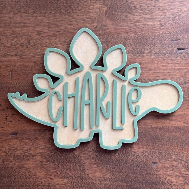 Dinosaur Name Sign - Etsy