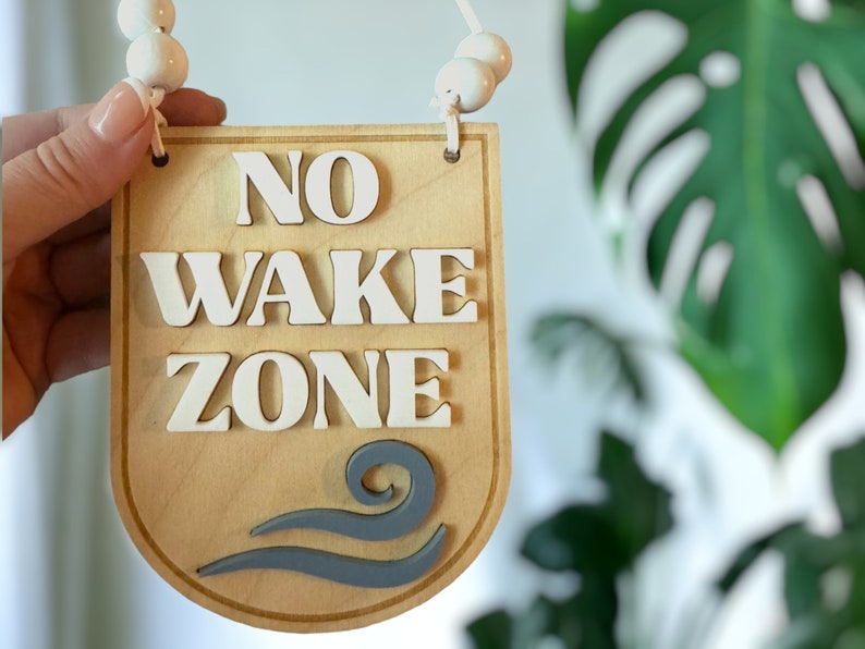 Baby Sleeping Sign, No Wake Zone, Nursery Sign, Nursery Decor, Ocean ...