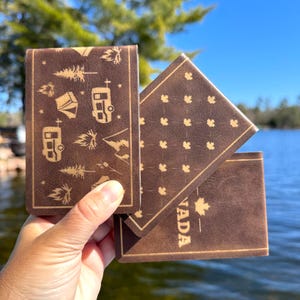 Travel Cribbage Board, Canada Crib Board, Camping Game, Mini Crib Board ...