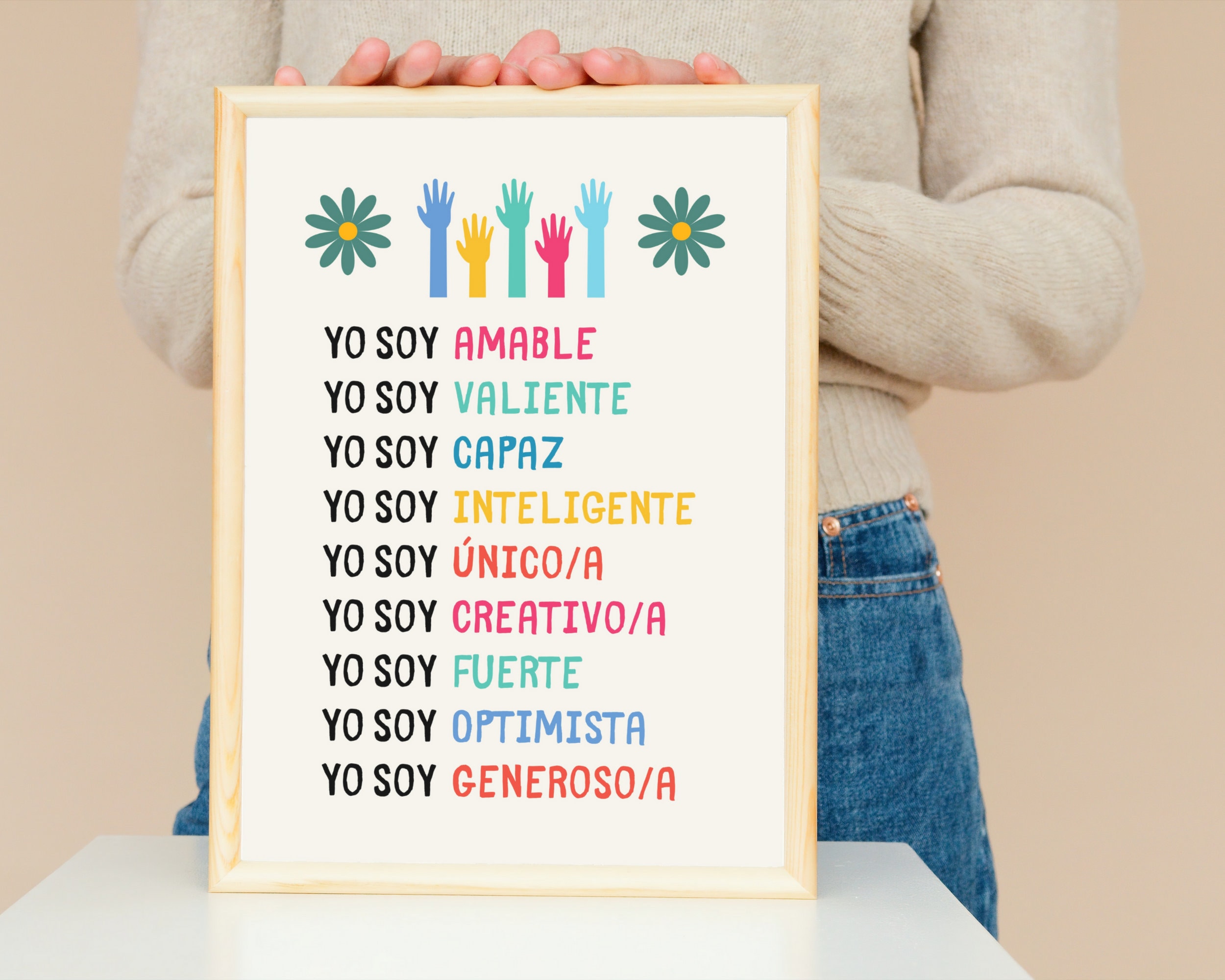 Spanish Classroom Inclusivity Poster, Yo Soy, Motivational Printable ...