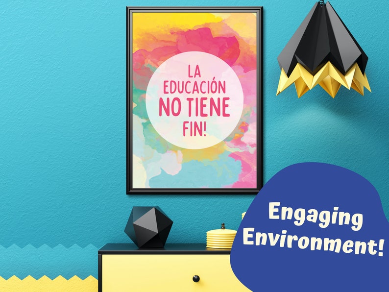 Spanish Classroom Motivational Printable Poster Set, Spanish Classroom ...