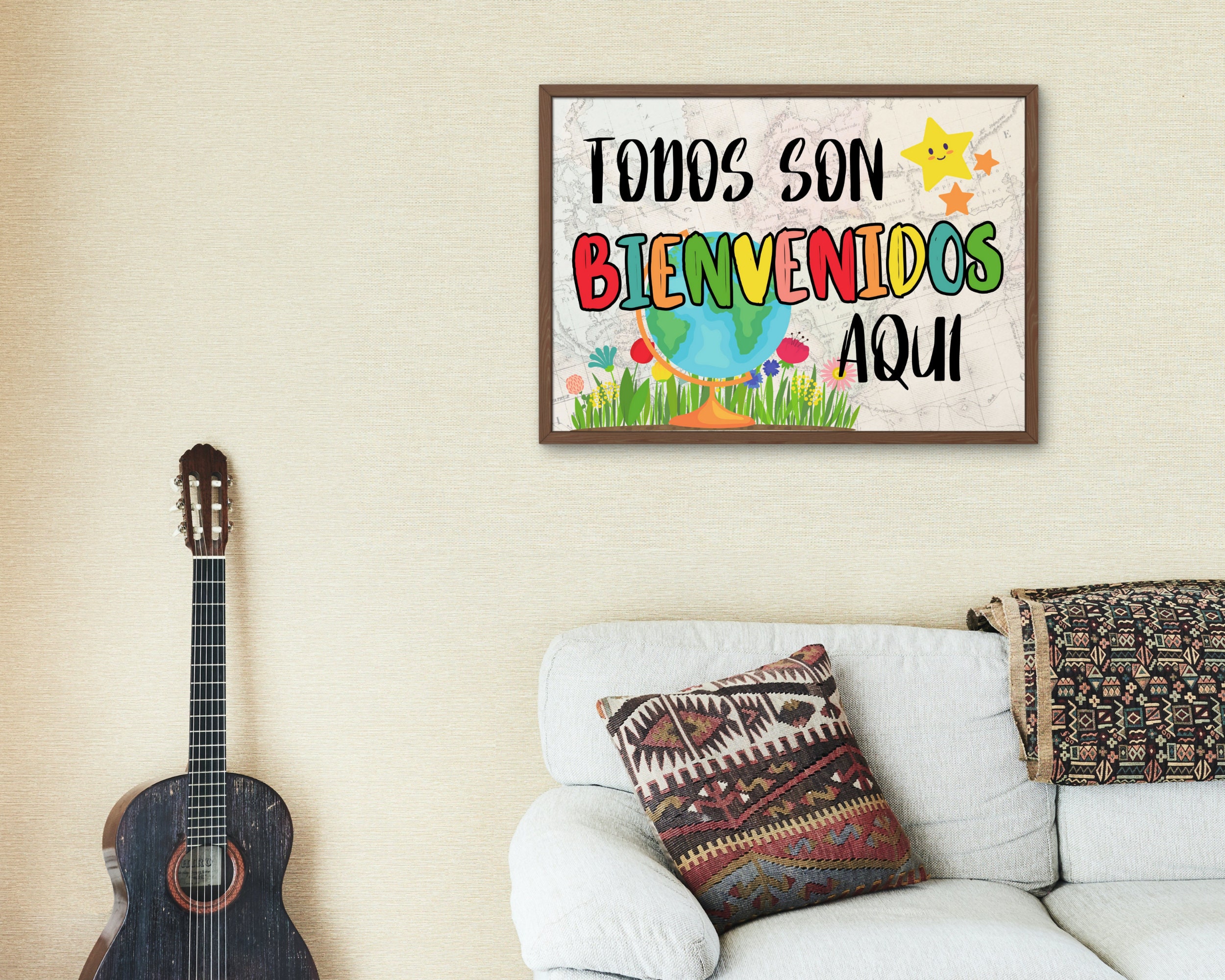 Todos Son Bienvenidos Poster Spanish Classroom Printable - Etsy
