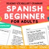 Spanish Beginner Worksheet Bundle, Stories With Vocabulary, Printable ...