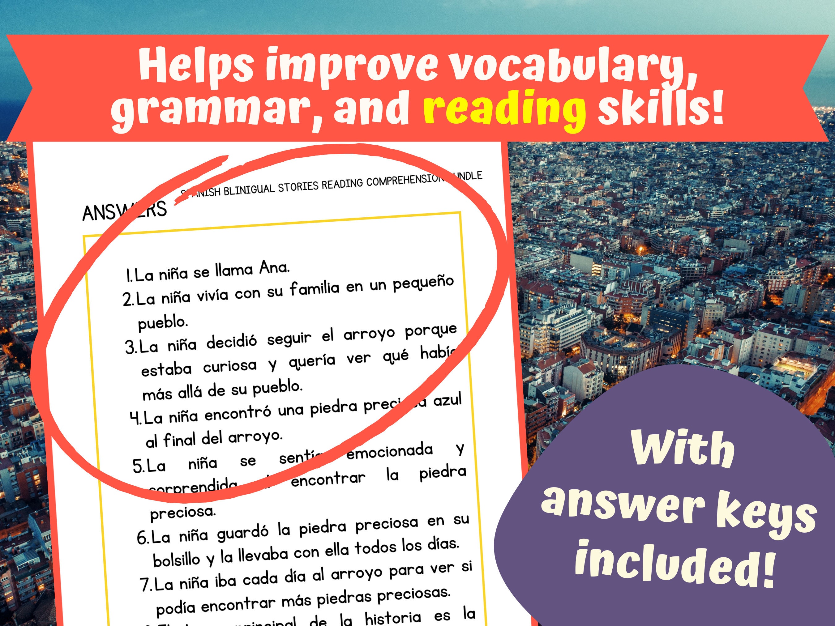 Spanish Intermediate Reading Comprehension Bundle Printable - Etsy