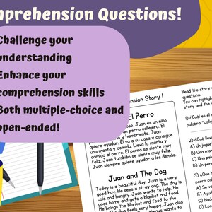 Spanish Beginner Worksheet Bundle, Stories With Vocabulary, Printable ...