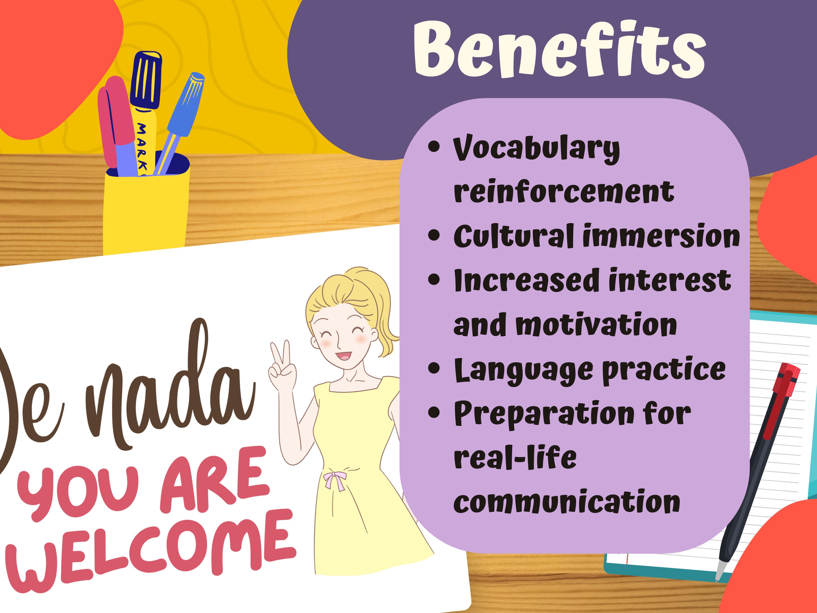 Spanish Classroom Printable Poster Set - Spanish Teacher Classroom ...