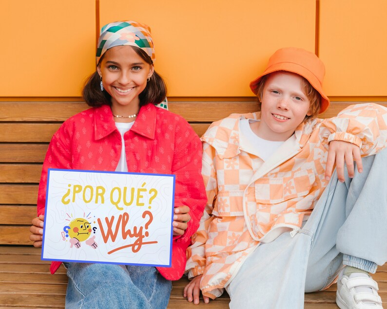 Spanish Question Words Poster Set, Educational Wall Art Decor ...