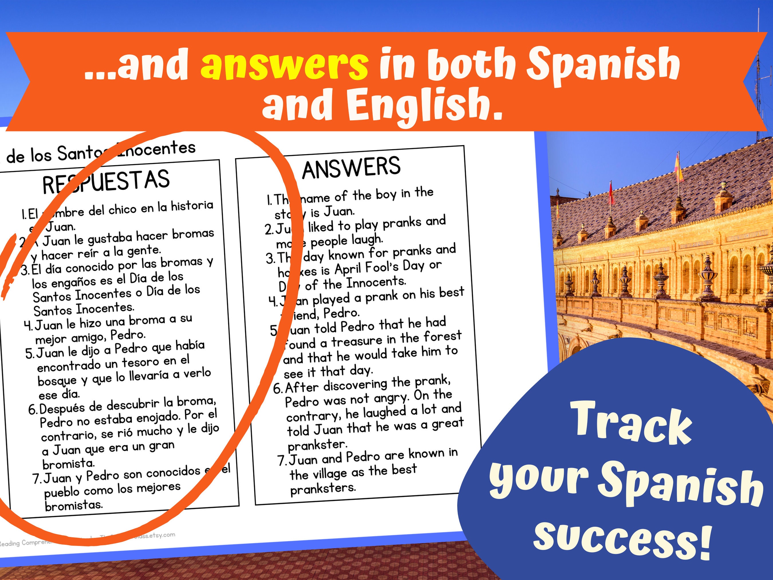 Spanish Beginner Worksheet Bundle, Stories, Vocabulary, Printable ...
